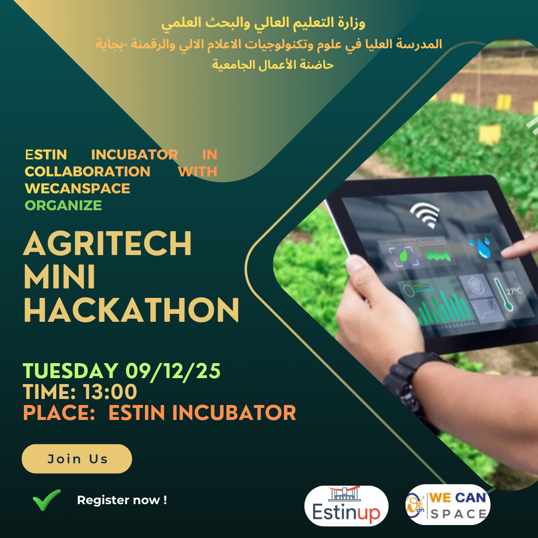 Mini AgriTech Hackathon — Innover pour l’agriculture de demain – Estin